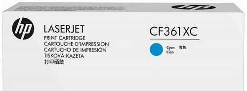 HP CF361XC тонер-картридж голубой (без коробки и б
