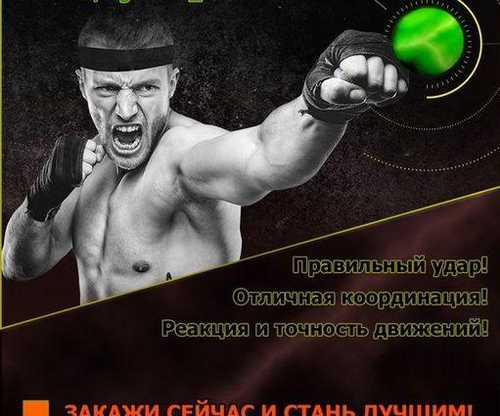 Тренажер "Fight ball". Боевой мяч. Мяч на резинке