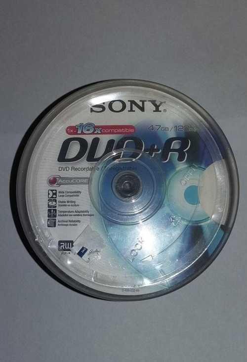 DVD-диск sony DVD+R 4.7Gb (бокс 50 шт)