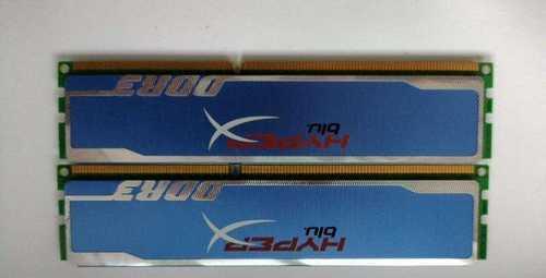 Оперативная память DDR3 4Гб (2 х 2Гб) 1600мгц