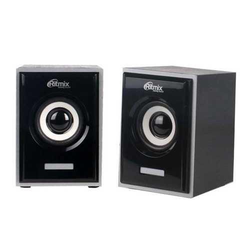 Акустика Ritmix SP-2090 black+blue, 2х3Вт, 2.0 USB