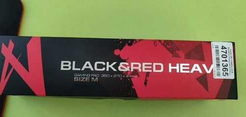 Коврик для мышки ZET gaming GM-L Black&Red Heavy