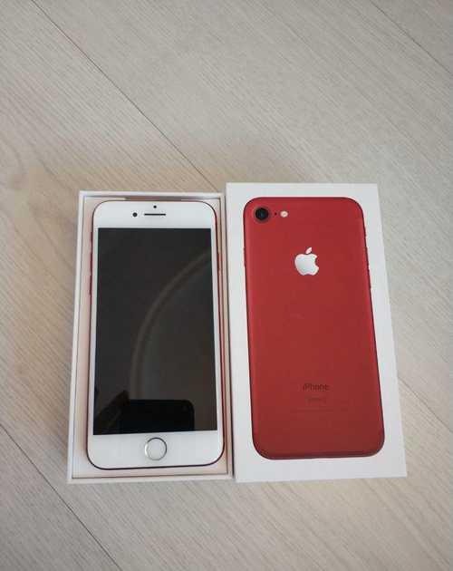 Телефон iPhone 7 red 256 Gb