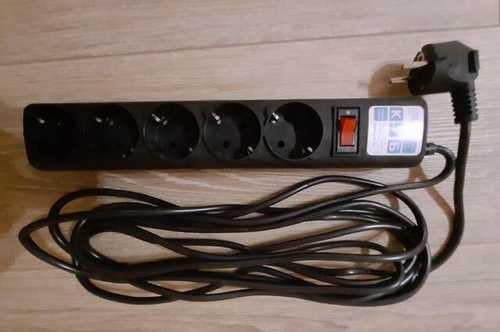 Сетевой фильтр PowerCube SPG-B-15-black, 5м