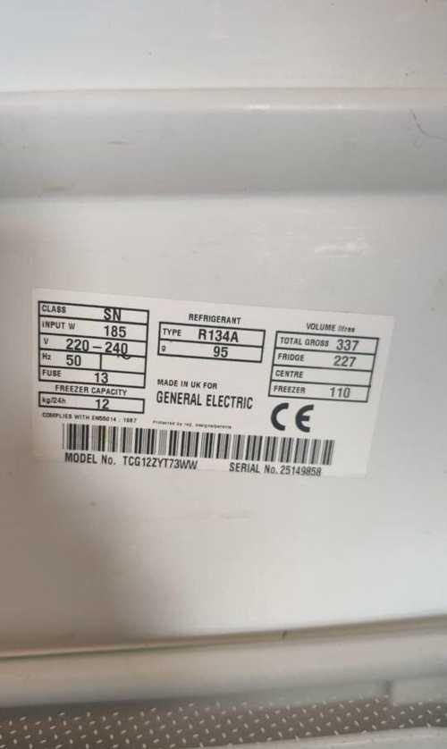 Продам холодильник General Electric TCG12ZYT73WW