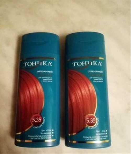 Оттеночный бальзам для волос тоника 5 35 красный янтарь