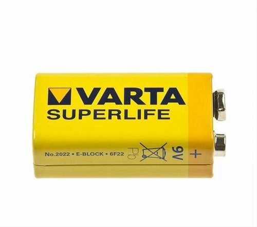 Батарейка 6F22 varta superlife 9V крона оптом