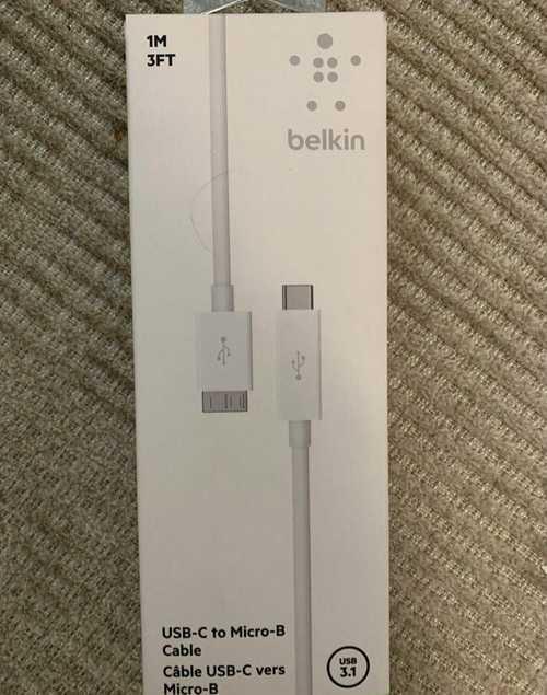 Кабель Belkin 3.1 USB-C to Micro-B Cable 90 см