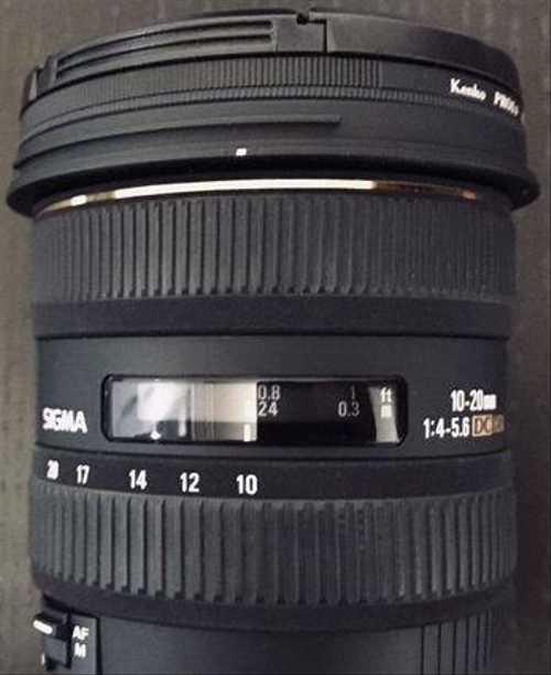 Объектив Sigma AF 10-20mm f/4-5.6 EX DC HSM Canon