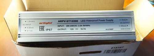 Блок питания arpv-ST12200 LED (12V, 16.7A, 200W)