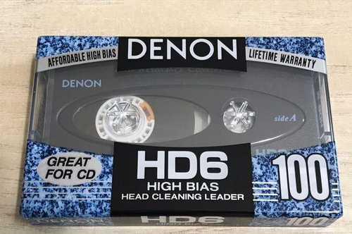 Аудиокассета Denon HD6 100 новая