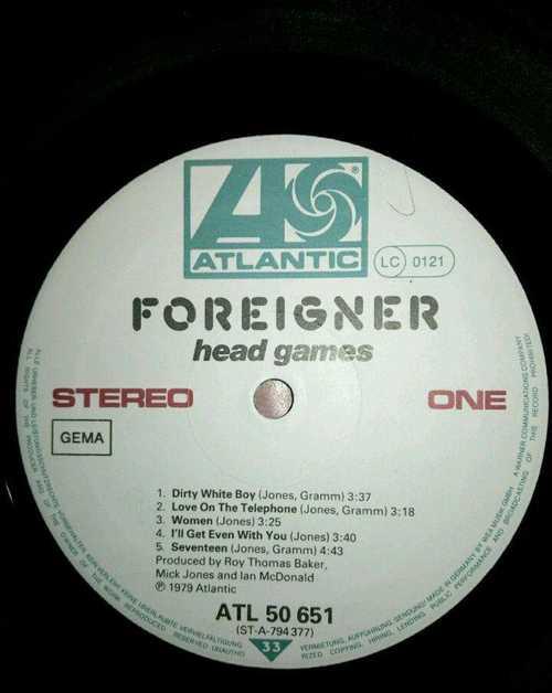 Foreigner 79' LP (Germany)