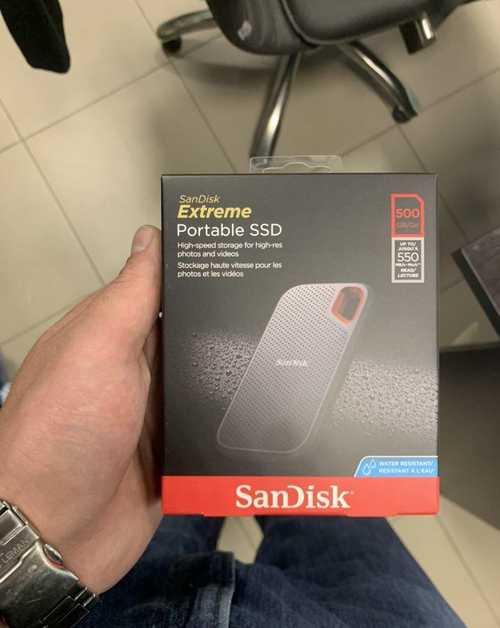Новый SSD SanDisk Extreme Portable 500gb