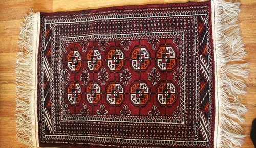 Ковер туркменский ручной раб, маленький, шерстяной