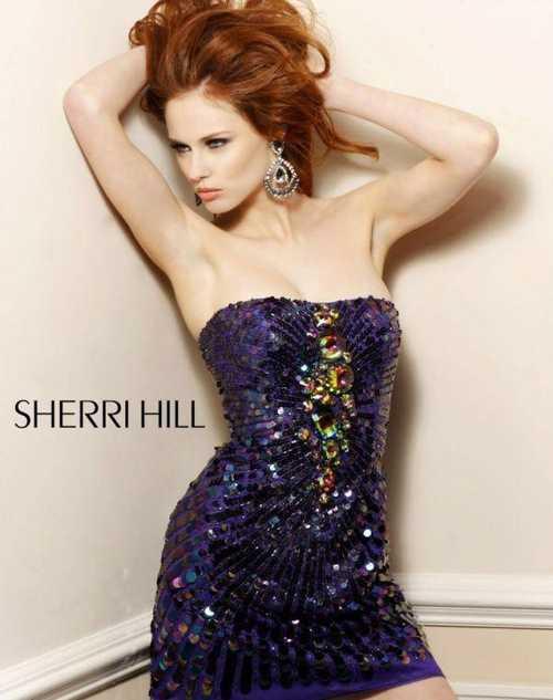 Платье Sherri Hill (оригинал, новое) с камнями и п