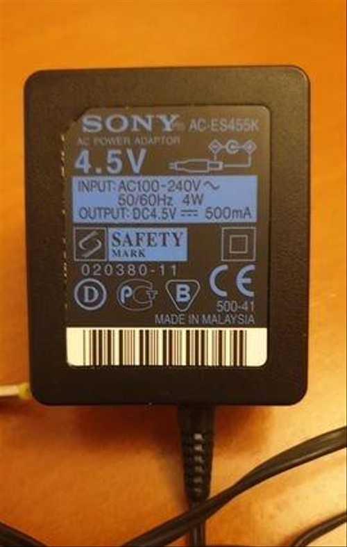 Адаптер питания Sony AC-ES455K