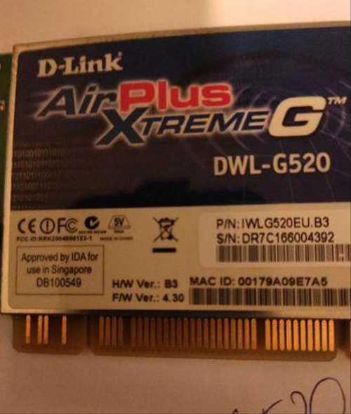 Wifi DWL-G520 D-Link