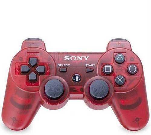 Беспроводной геймпад для PS3 (Crystal Red)