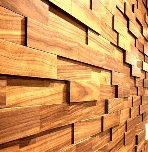 Деревянные стеновые панели из Ореха