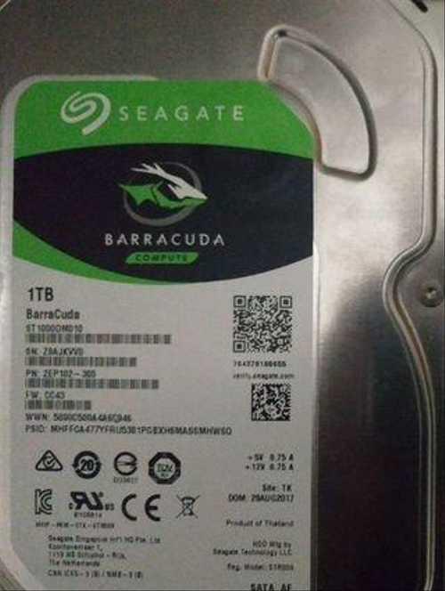 HDD диск Seagate BarraCuda 1000GB sata3*