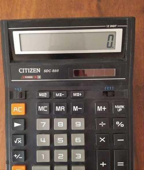 Калькулятор citizen sdc-888