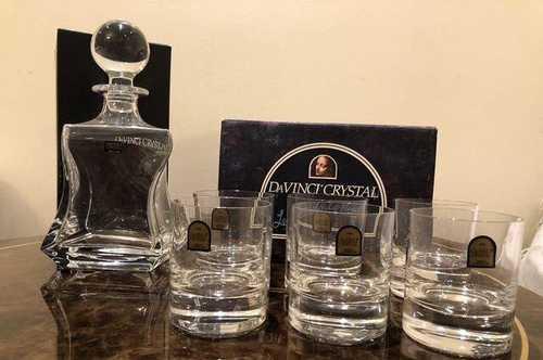 Набор хрустальный графин и стаканы для виски DaVin