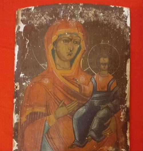 Икона старинная Божией матери Владимирской