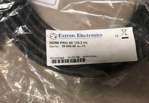 Новый кабель Extron Pro hdmi - 15.2 м