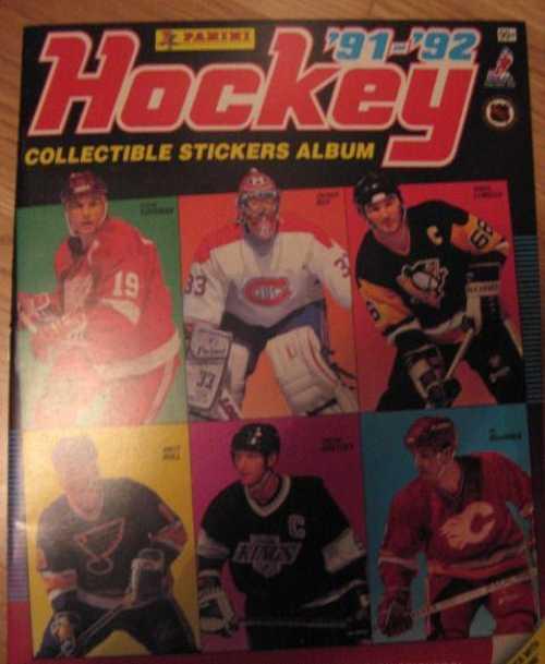 Panini NHL 1991-92 альбом + все стикеры к нему нхл