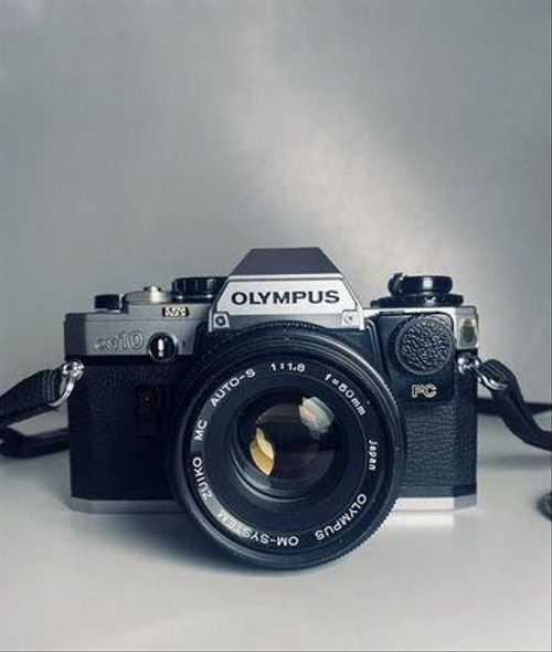 Пленочный фотоаппарат olympus om 10 + zuiko 50 1.8