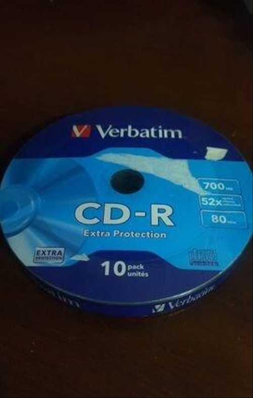 Диск CD-R Verbatim 700Mb 52x 10 шт