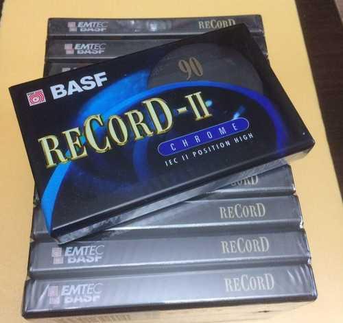 Аудиокассеты basf Record - II 90 тип 2 хром новые