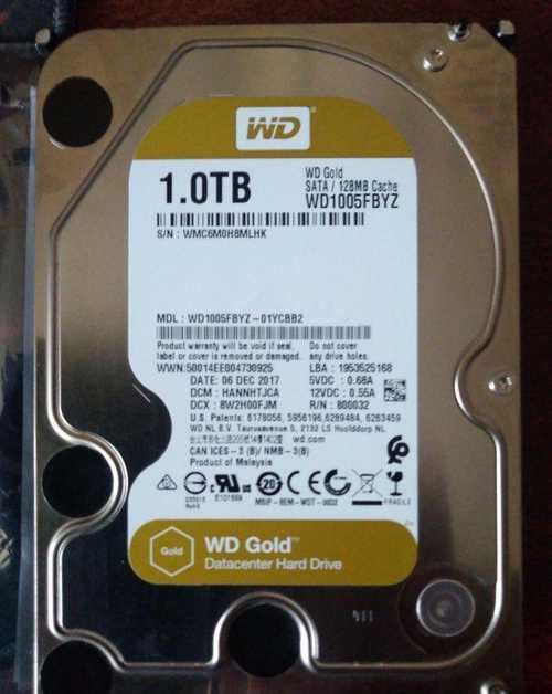 WD Gold 1tb