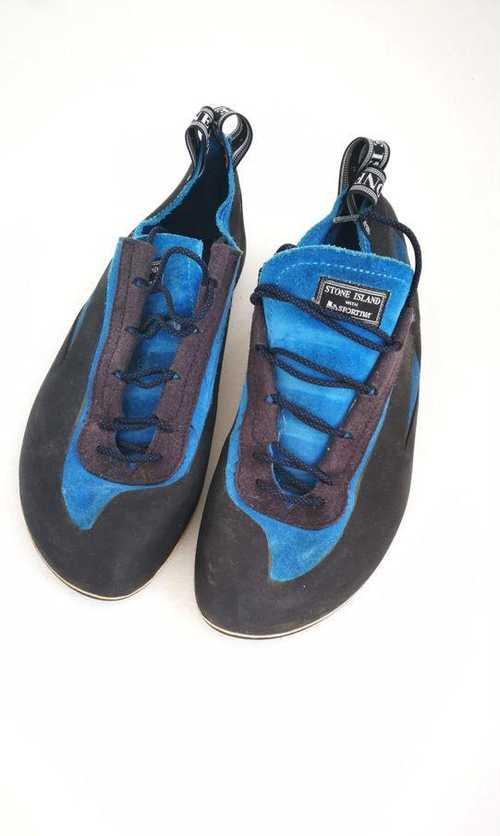 Stone Island x La Sportiva shoes in blue