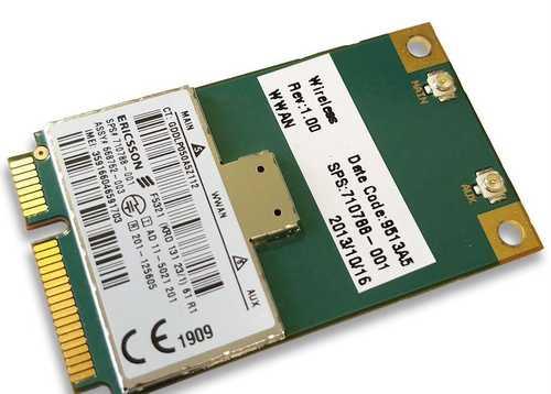 3G модемы mini PCI-E для ноутов HP