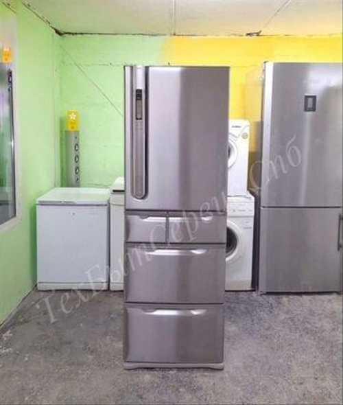 Холодильник с ледогенератором Toshiba металлик