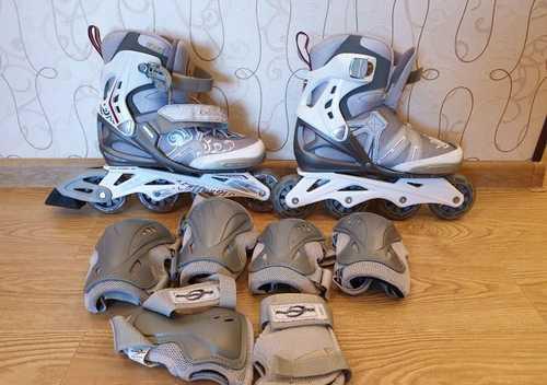 Ролики Rollerblade 80 + полный комплект защиты