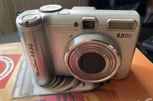 Компактный фотоаппарат Canon PowerShot A630