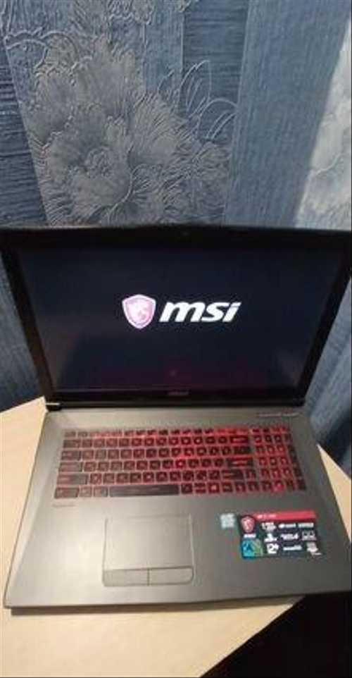Продам игровой ноутбук MSI GV72 7RE-1277RU