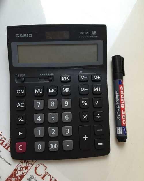 Калькулятор Casio GX-16S