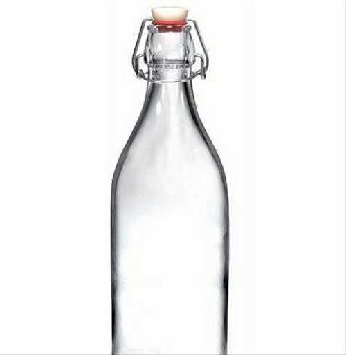Бутылка стеклянная светлая 2000 мл с бугельной про