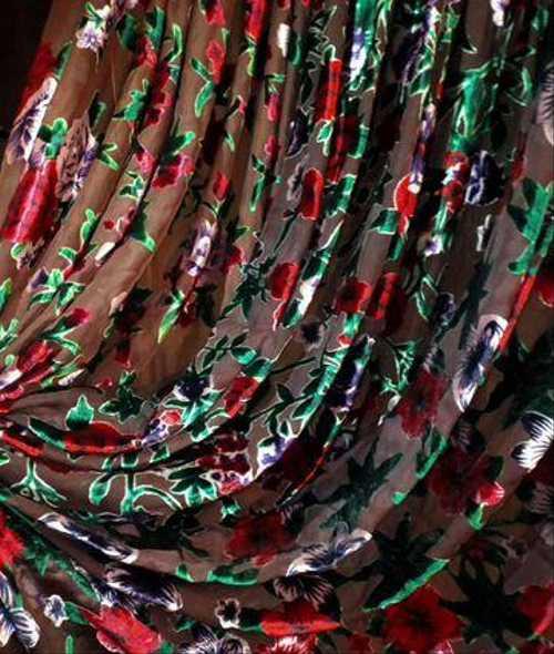 Ткань пан-бархат 100 шёлк СССР 14