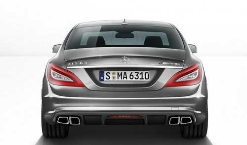 Диффузор + насадки на Mercedes CLS w218 amg63