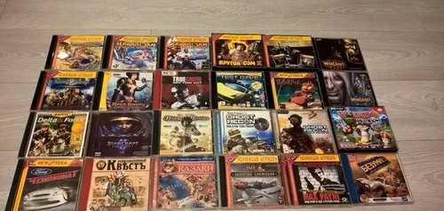 Коллекция CD и DVD с играми начала 2000-х годов
