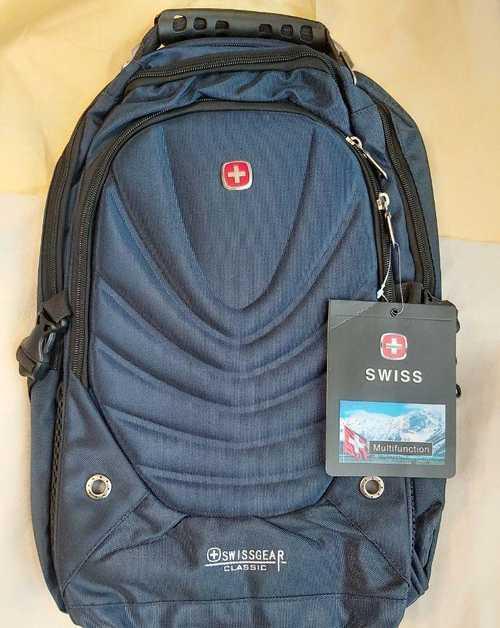 Новый швейцарский рюкзак Swiss 8828 dark blue