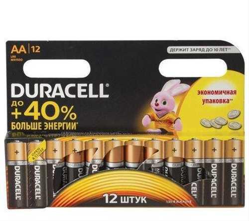 Набор батареек "Duracell Basic AA LR6", Alkaline, 12 штук, 1,5 В