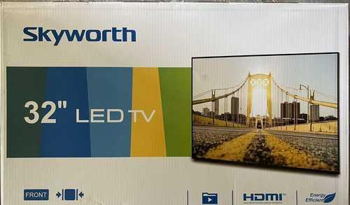 Новый телевизор 32" skyworth 32W4 с DVB-T2