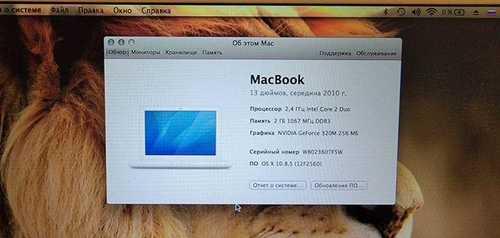 Macbook 13 2010г
