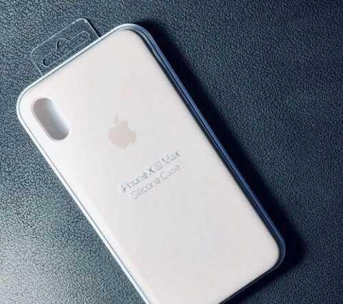 Apple Silicone для iPhone XS Max (розовый песок)