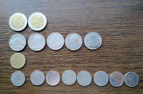 Лот монеты Тайланда, Чехии, Туниса, Евро